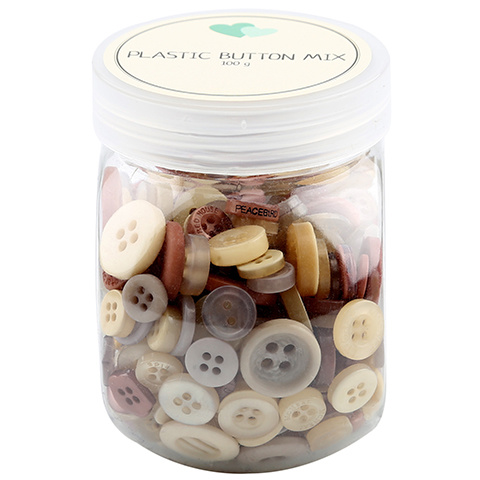 Go Handmade Brown Plastic Buttons