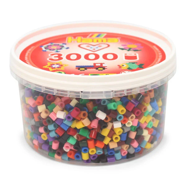 Hama Midi Beads in bucket, 3000pcs - Buy hama beads here