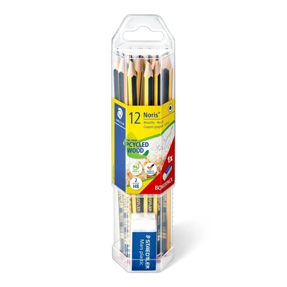 STAEDTLER Noris Pencils & Eraser - HB Pencils