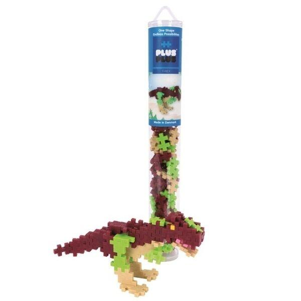 Plus-Plus in Pipes, T-rex, 100 pcs - Get the best prices here