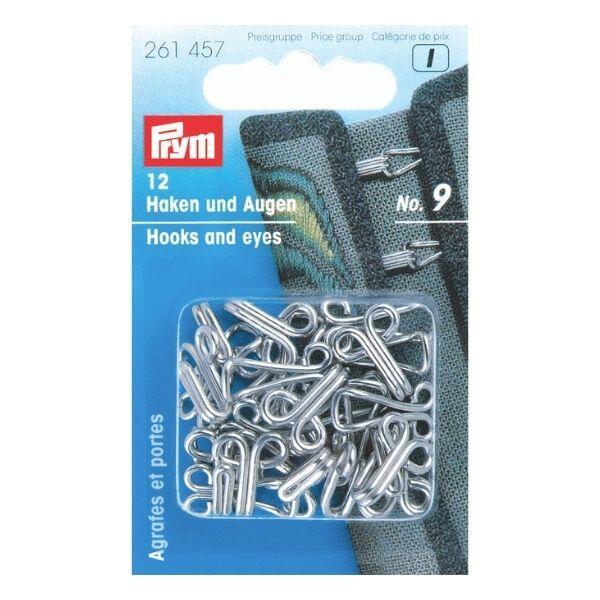 Prym Hooks and eyes - 12 sets of closures