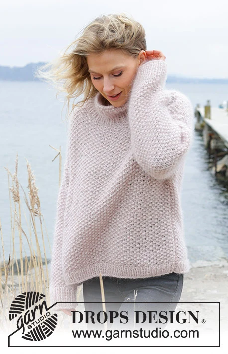 243-16 Dandelion Wish Sweater by DROPS Design - Køb billigt her