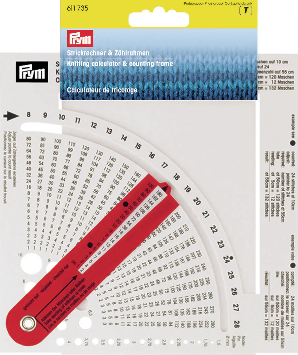 Prym Knitting calculator and counting frame - Buy today