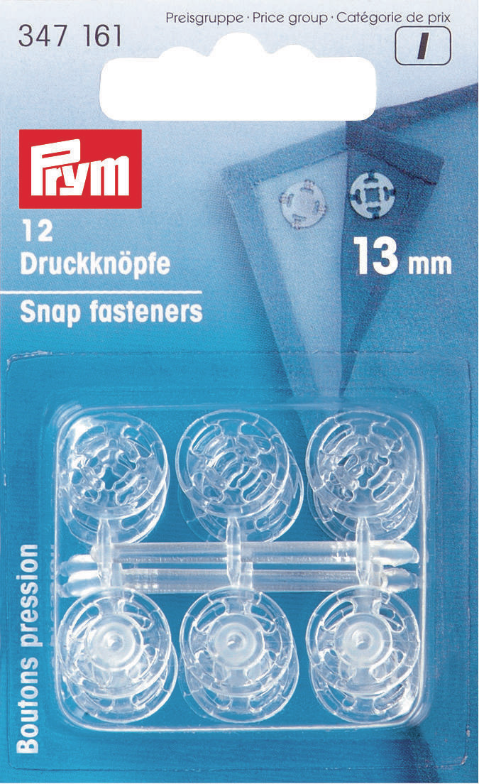 Prym Snap fasteners Transparent, 7-15 mm - Buy today