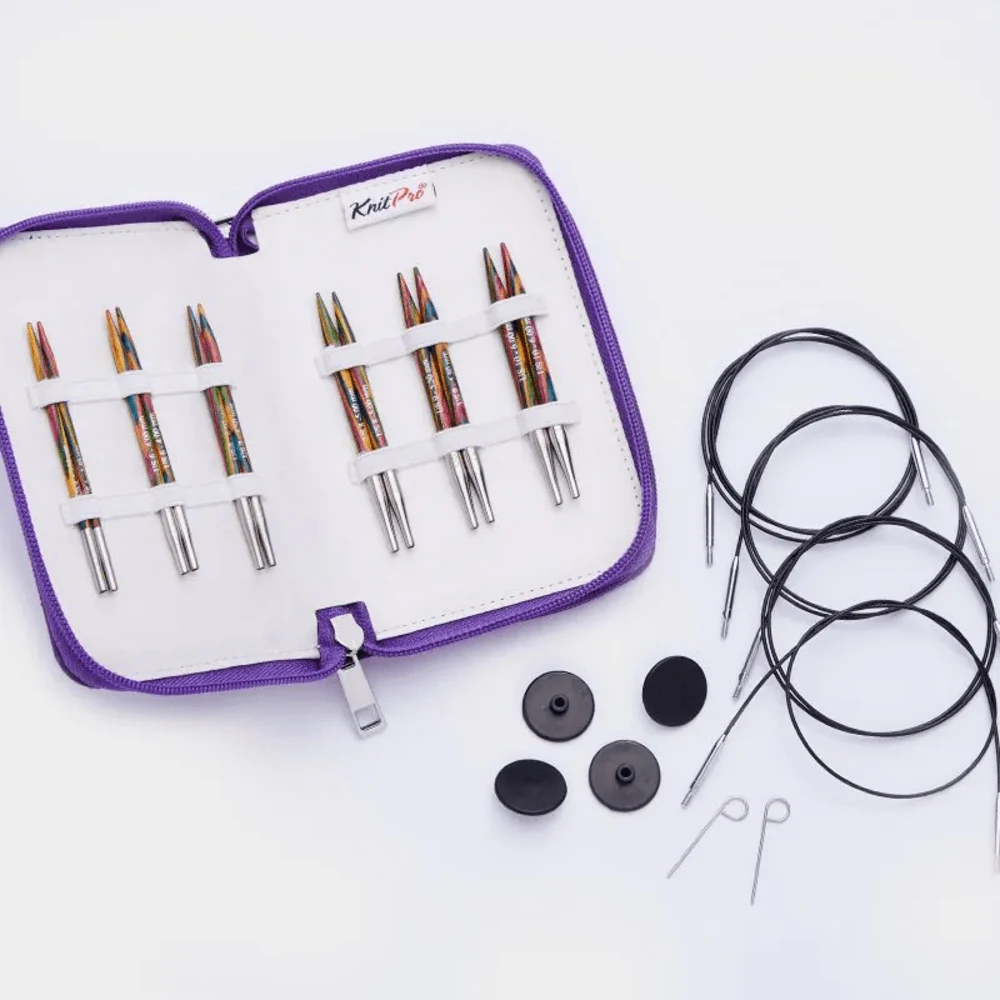 KnitPro Symfonie Special Interchangeable Circular Needle Set, Deluxe, 4 ...