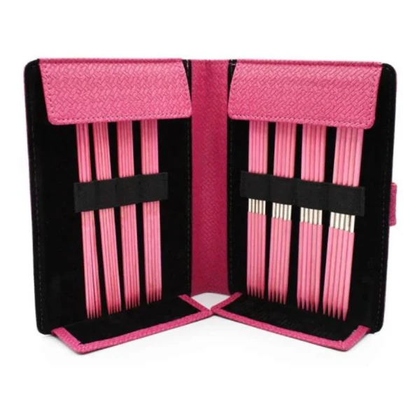 LYKKE Double-Pointed Needle Set Blush, Magenta, 6" (US 0-5)