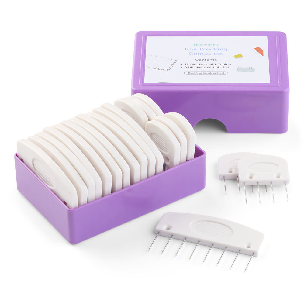 LindeHobby Knit Blocking Comb Set, White - Buy Today